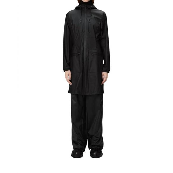 Rains | Jackets & Coats | New Rains Cargo Curve Jacket In Black | Poshmark